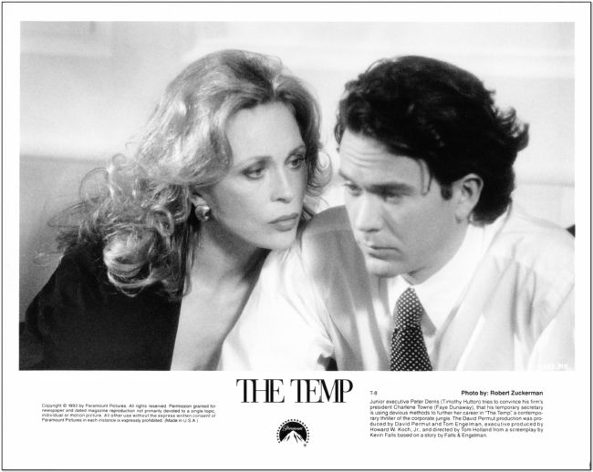 Temp, The - 1993 - Press Kit - Reel Deals Movie Posters Product Details